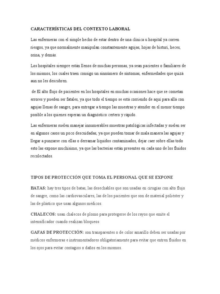 Características Del Contexto Laboral | Descargar gratis PDF | Hospital ...