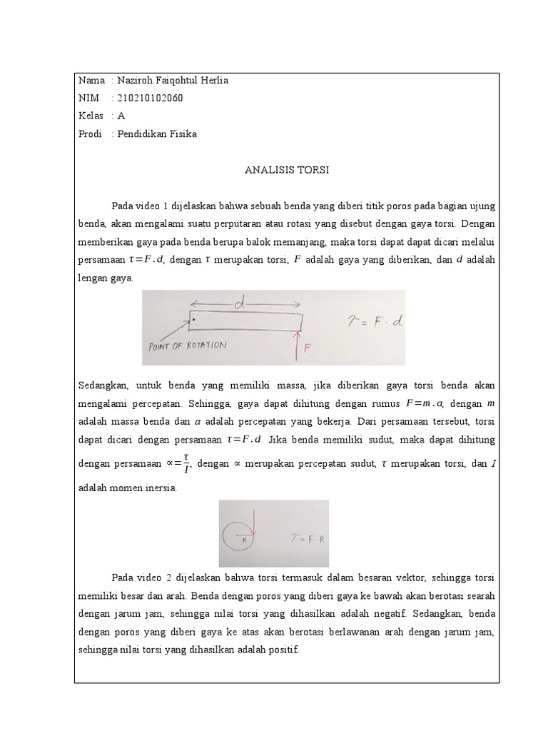 Analisis Torsi | PDF
