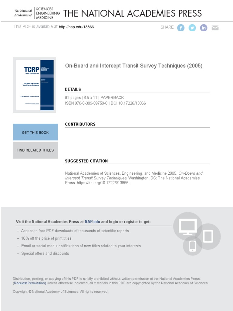 Transit Survey Techniques | PDF | Survey Methodology | Questionnaire