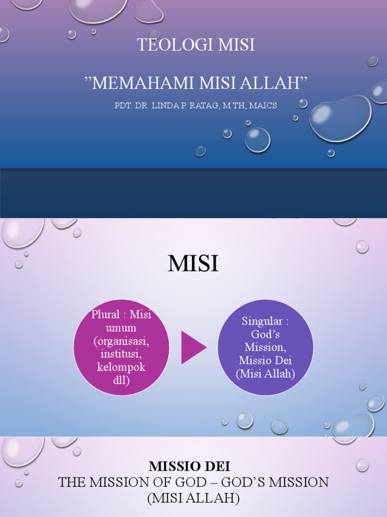 Memahami Misi Allah | PDF | Ilmu Sosial | Filsafat