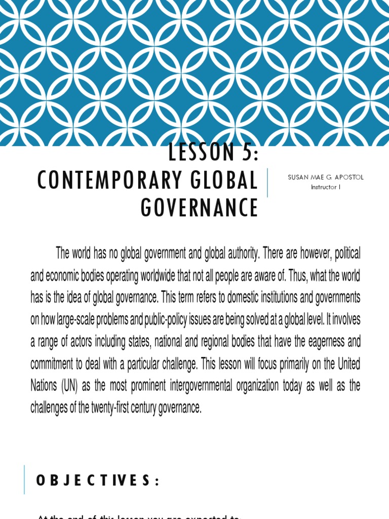 Understanding Global Governance Today | PDF | Governance | Global ...