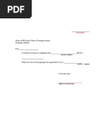 Employee Re-designation Letter Sample | PDF | Career & Growth