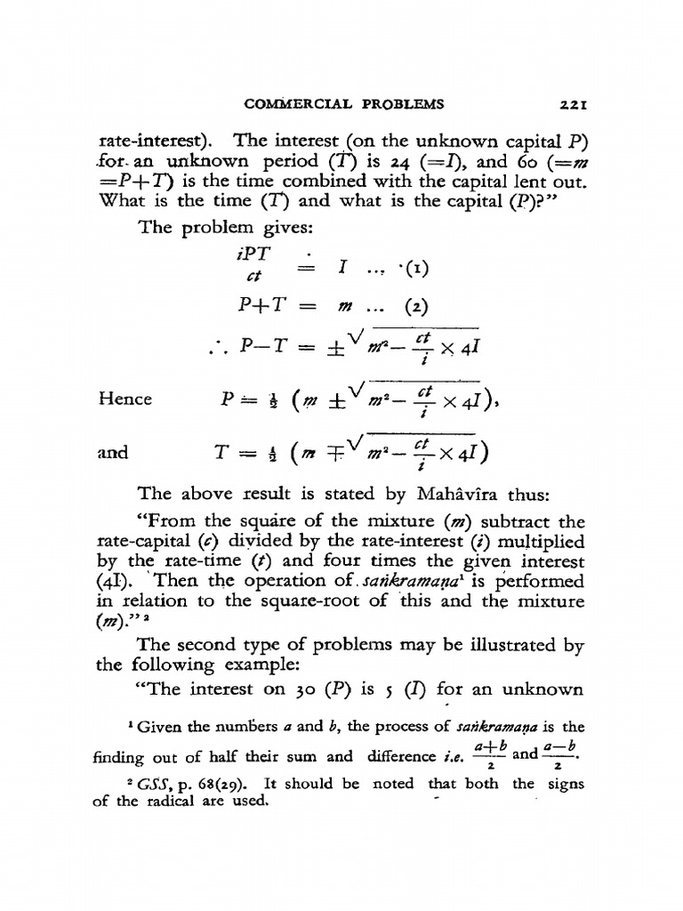 Ancient Indian Mathematics Part 3 | PDF | Interest | Multiplication