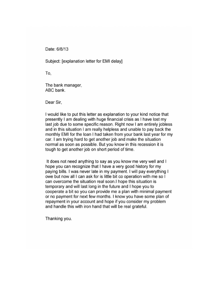 Explantion Letter | PDF