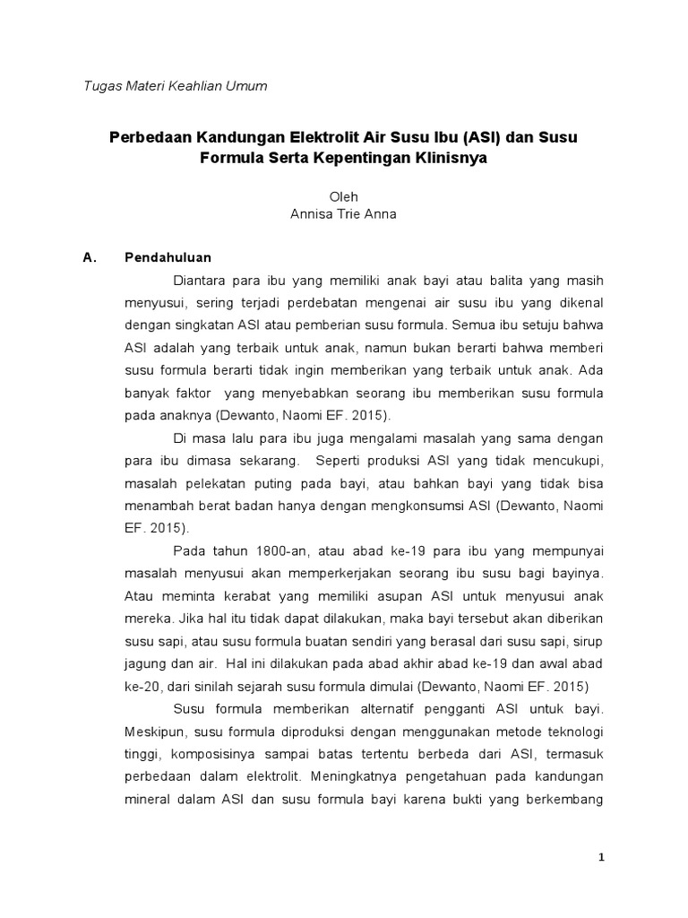Edit Elektrolit Asi Vs Sufor | PDF