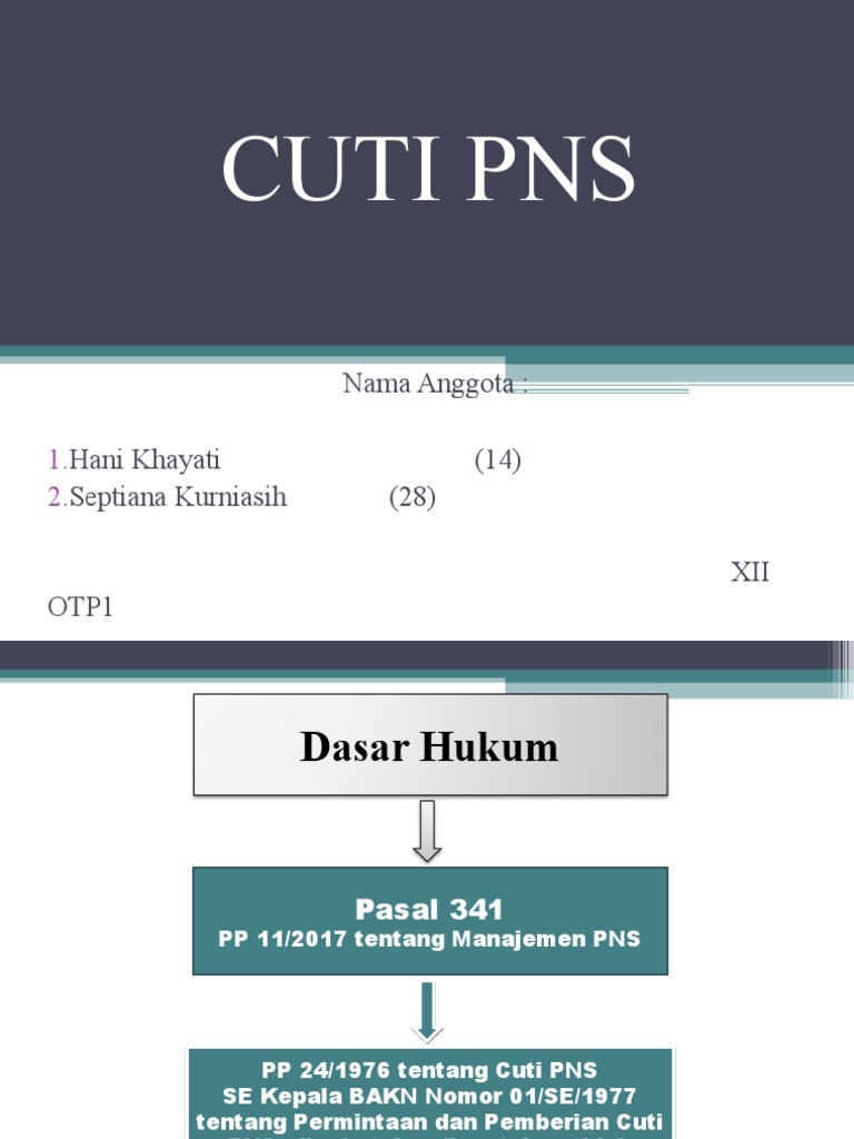 Cuti PNS | PDF