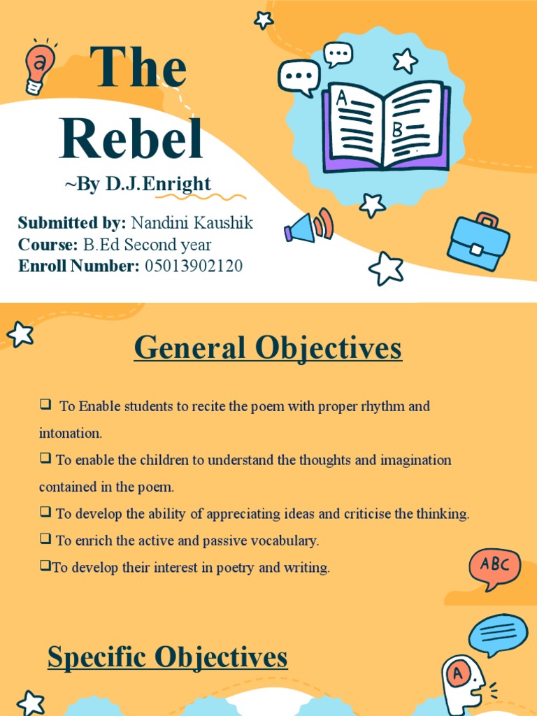 The Rebel: by D.J.Enright | PDF | Poetry