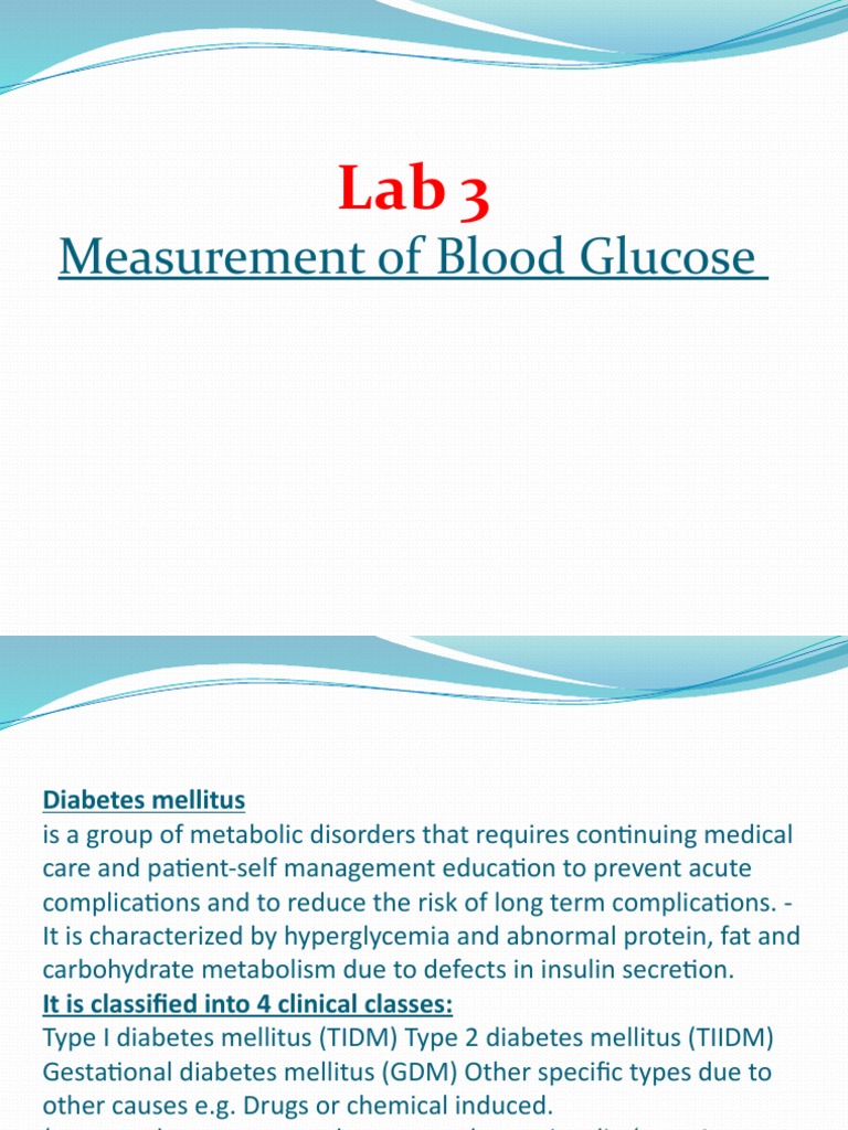 Lab 3 | PDF | Prediabetes | Diabetes
