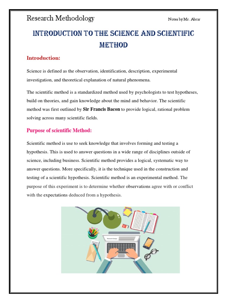 Introduction To The Science and Scientific Method | PDF