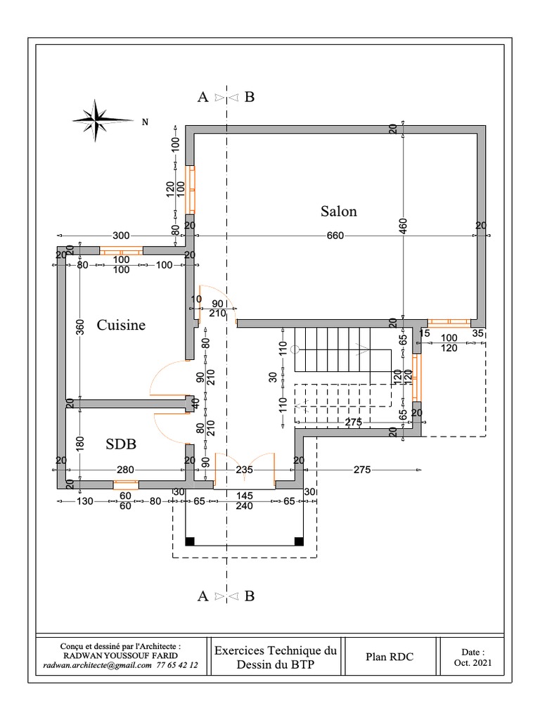 Plan RDC et Dessin BTP par Architecte | PDF