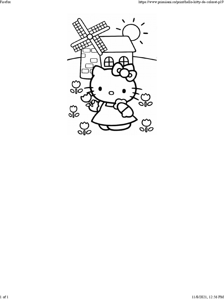 Hello Kitty de Colorat p19 | PDF