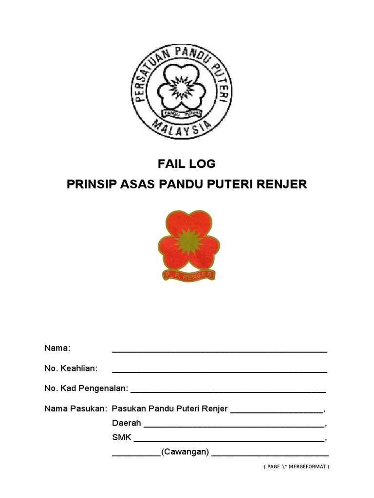 Prinsip Asas Pandu Puteri Renjer | PDF
