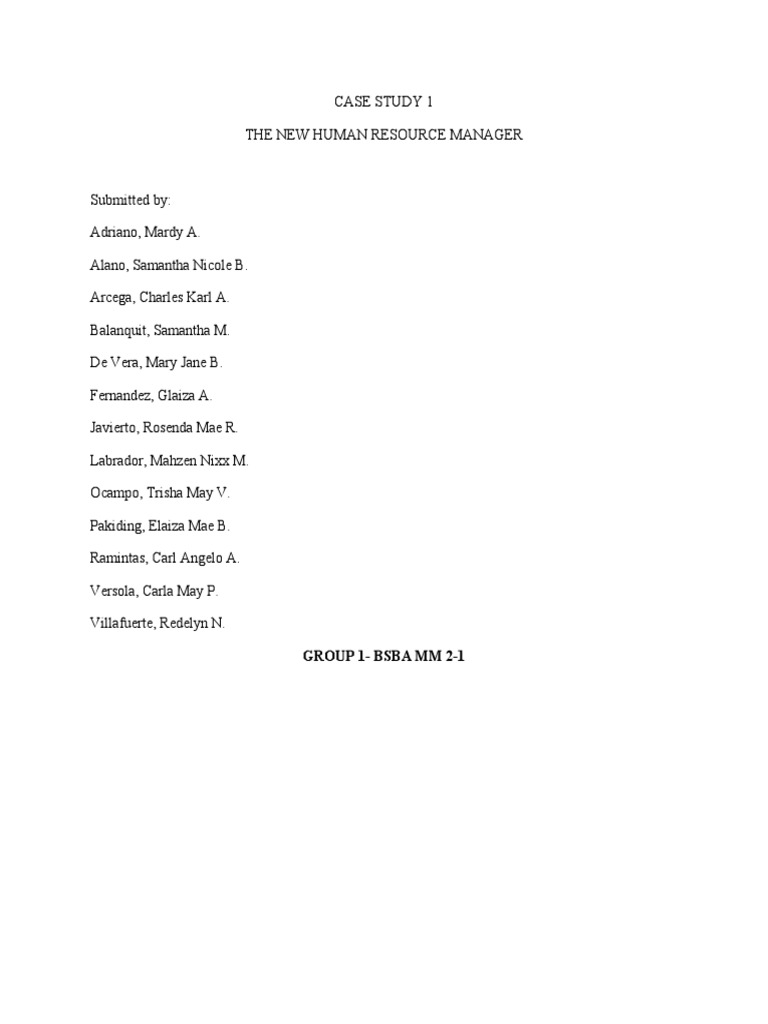 Case Study Draft | Download Free PDF | Employment | Recruitment