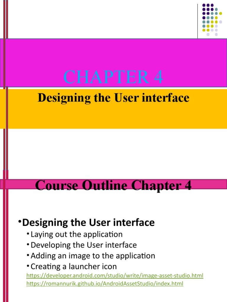 Chapter4 Designing The User Interface | PDF | Page Layout | Graphical User Interfaces