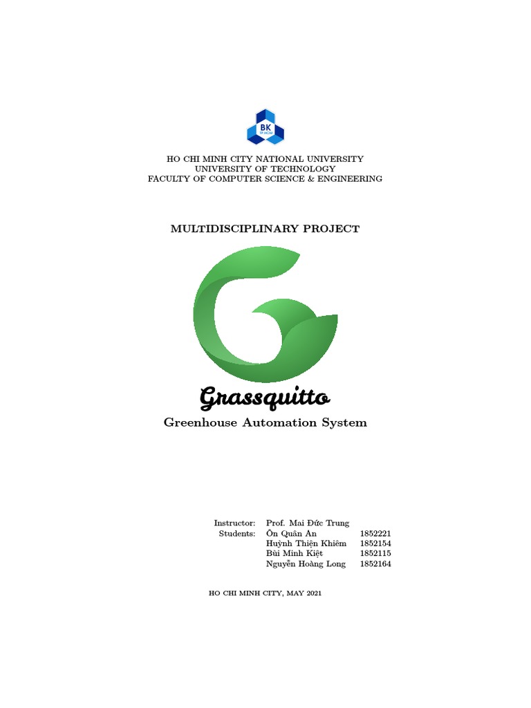 Greenhouse Automation System: Multidisciplinary Project | PDF ...