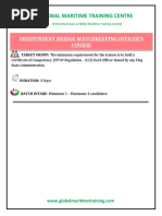 Certificate of Bridge Watchkeeping | PDF