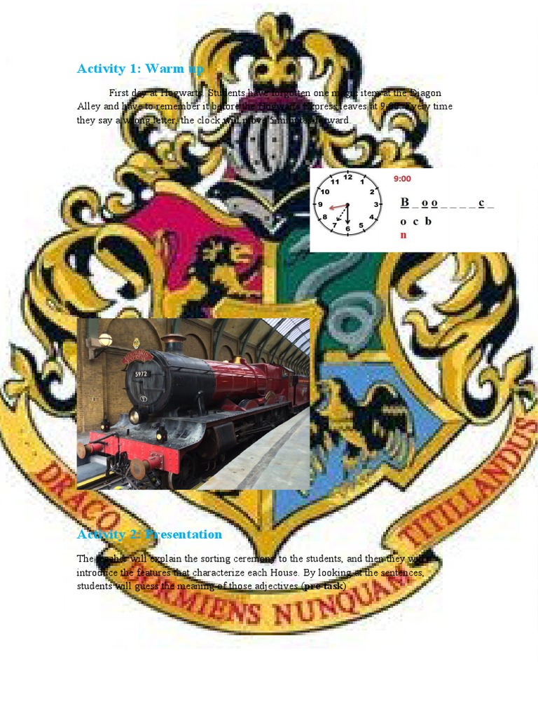 Worksheet Hogwarts | PDF | Harry Potter