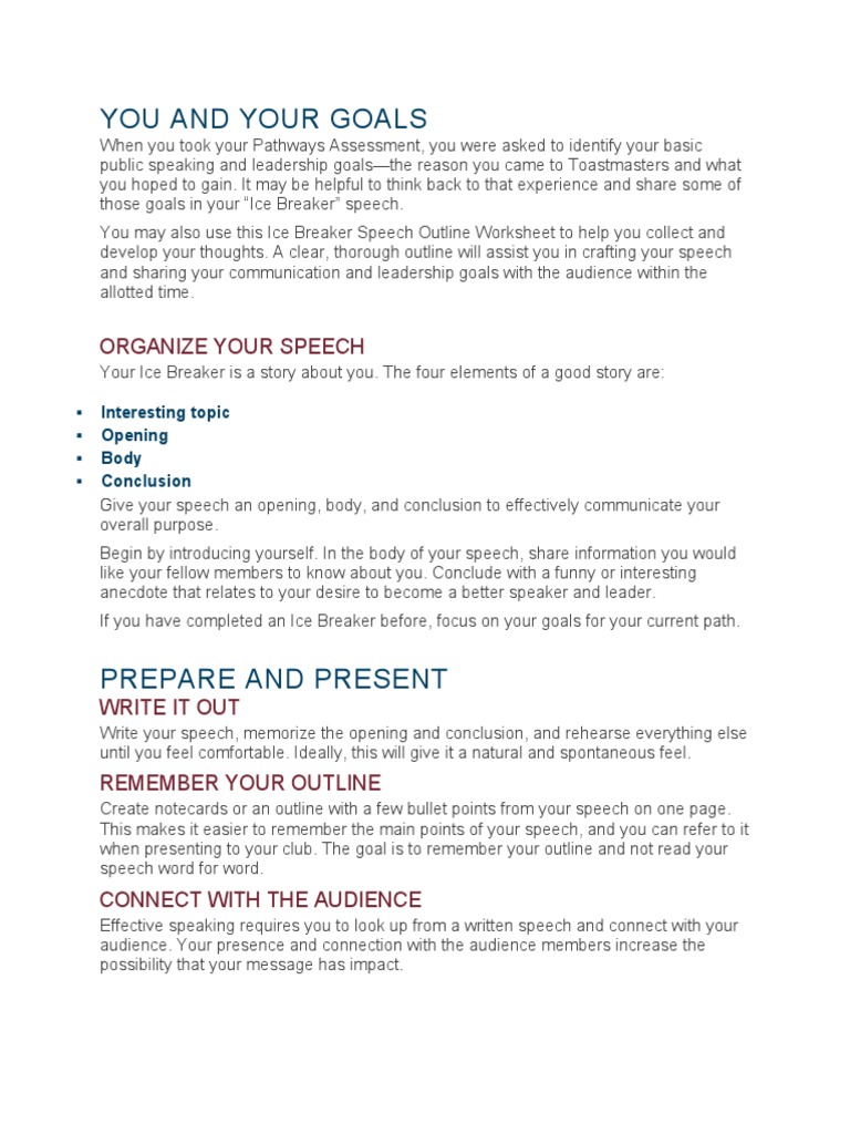 Topics For Icebreaker Speech Hot Sale | emergencydentistry.com