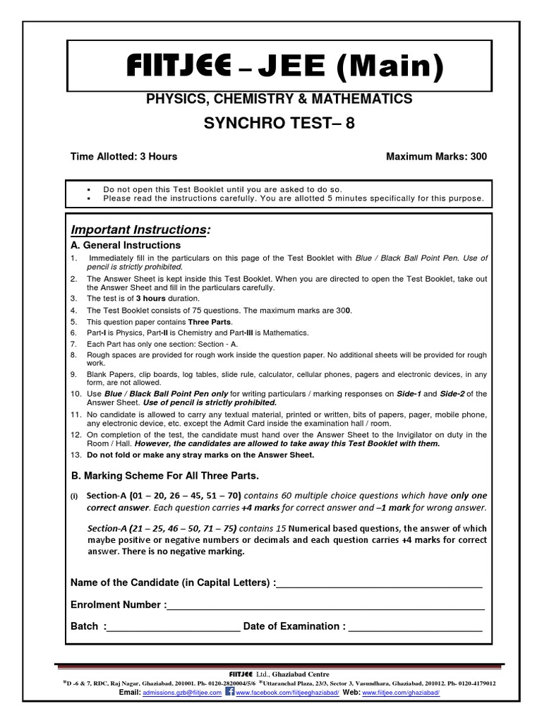 SYNCHRO TEST-8f | PDF