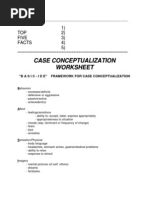 DBT Case Formulation Template - Brief Format | PDF