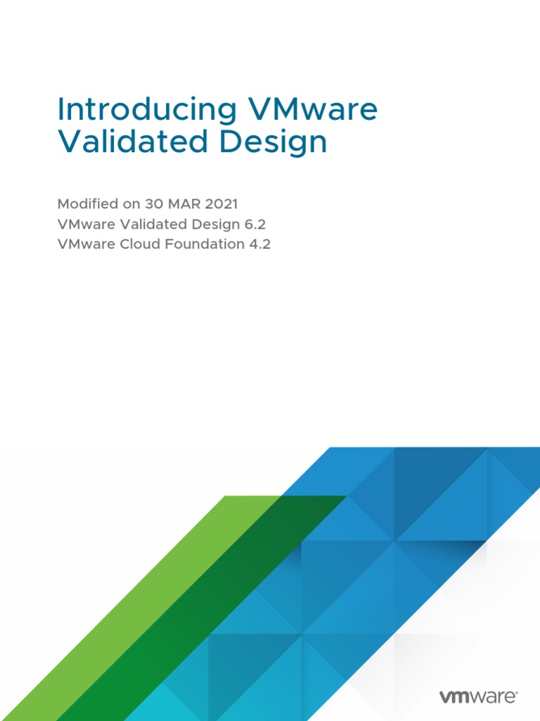 Vmware Validated Design 62 SDDC Introduction | PDF | Cloud Computing | V Mware