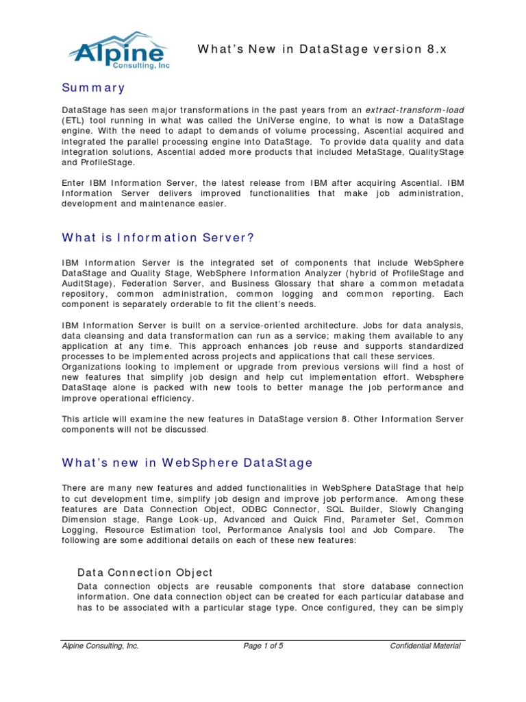 What - S New in DataStage 8 - FINAL | PDF | Databases | Data Management