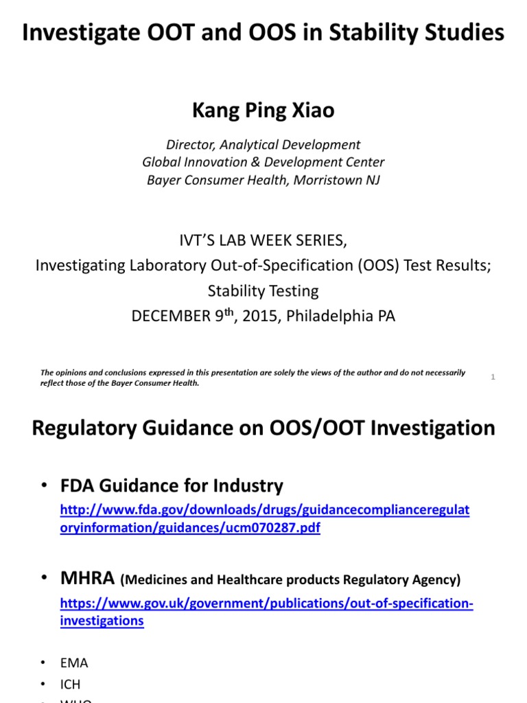 OOT and OOS Investigations in Pharma | PDF | High Performance Liquid ...