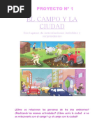 Actividades sobre Campo y Ciudad para Niños | PDF | Escritura ...