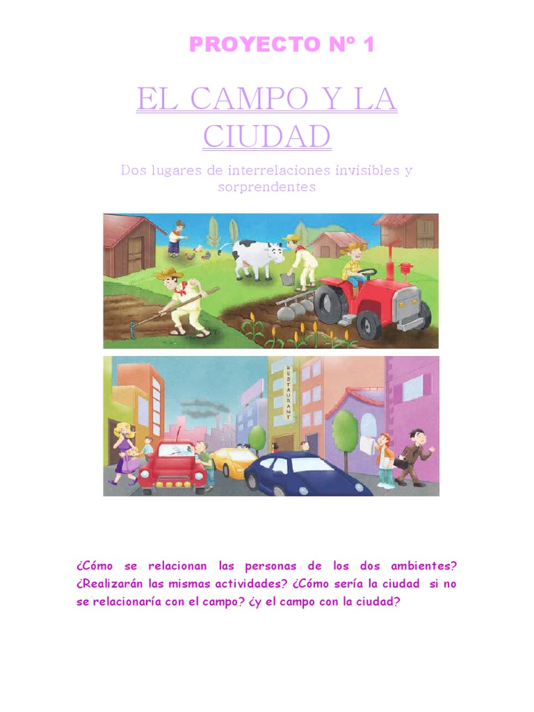 El Campo y La Ciudad | PDF | Evaluación | Escritura