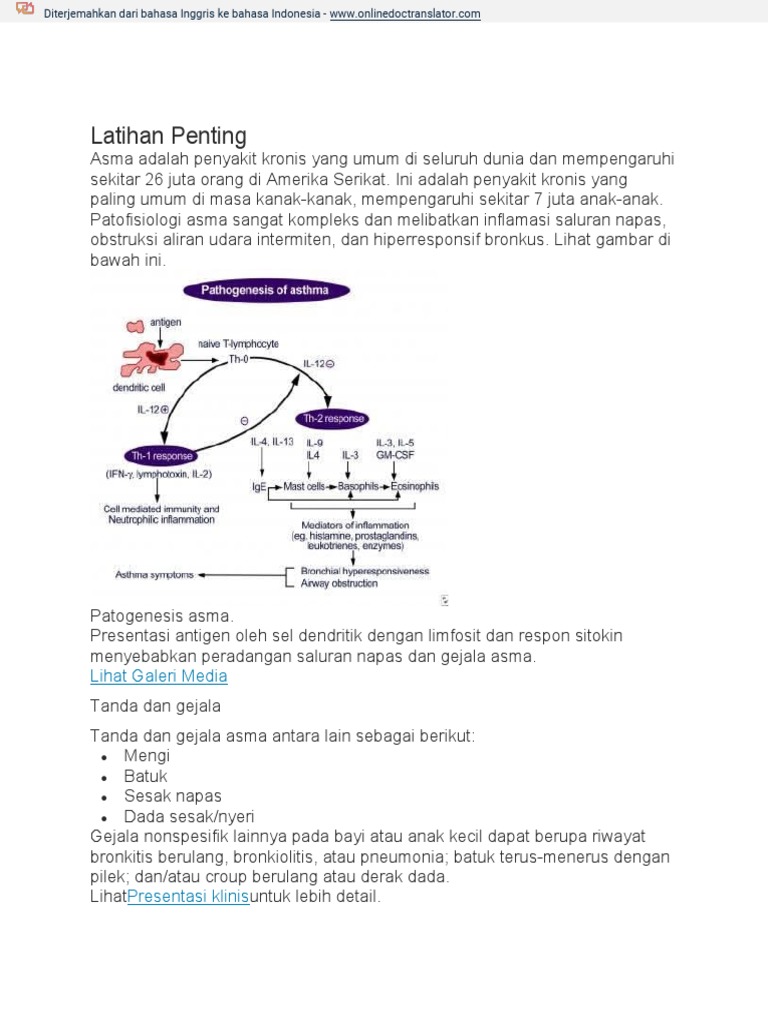 Asma Bronkial Medscape - En.id | PDF