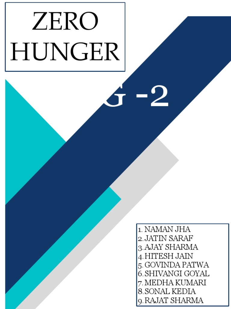 SDG - 2 - Zero Hunger | PDF