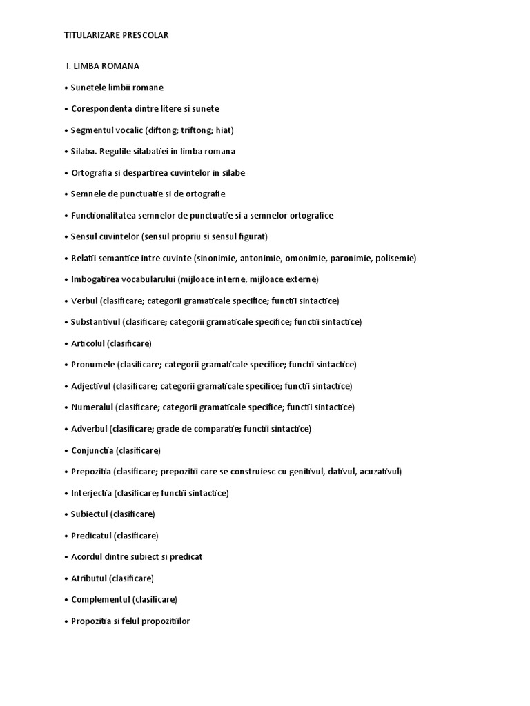 Programa Titularizare | PDF