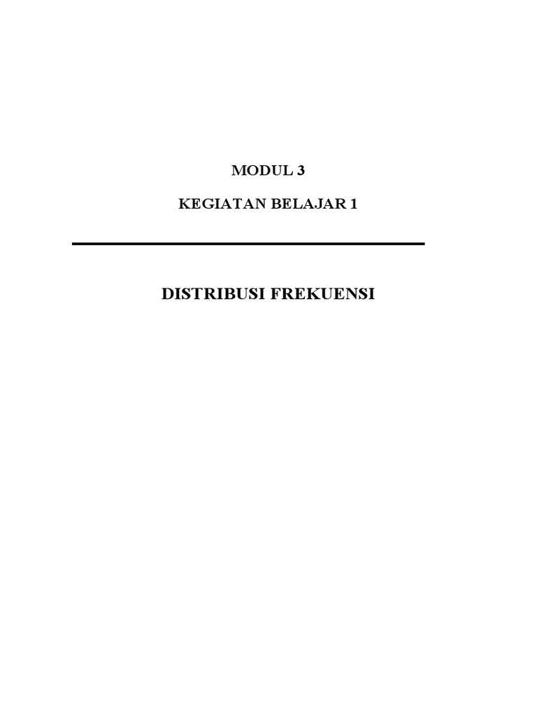 Modul 3 Pemb 1 Stat Pend | PDF