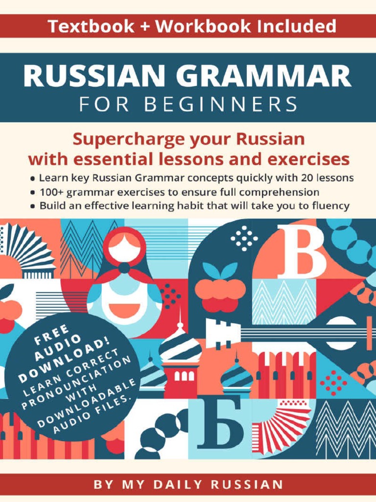 My Daily Russian - Russian Grammar For Beginners Textbook + Workbook ...