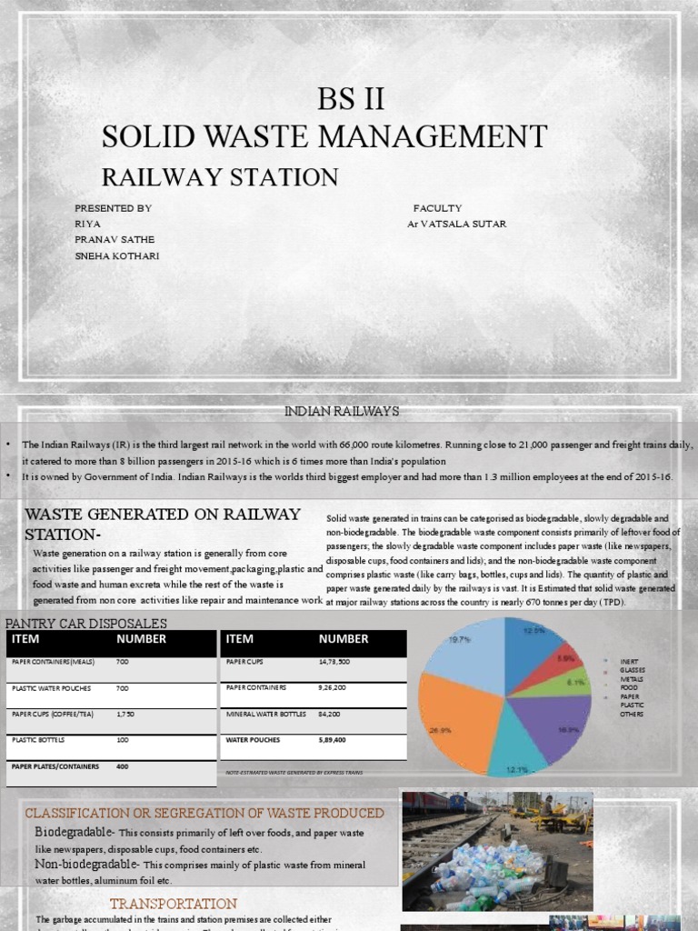 Bs Ii Solid Waste Management Railway Station | PDF | Municipal Solid ...