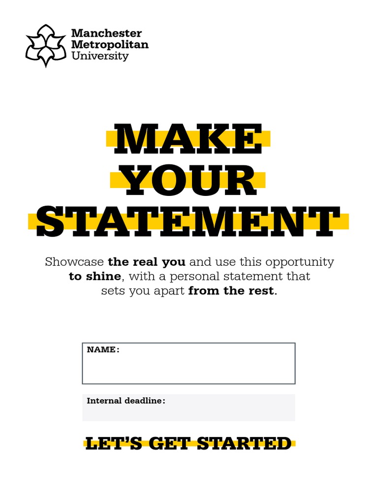 Personal Statement Workbook | Download Free PDF | Experience ...