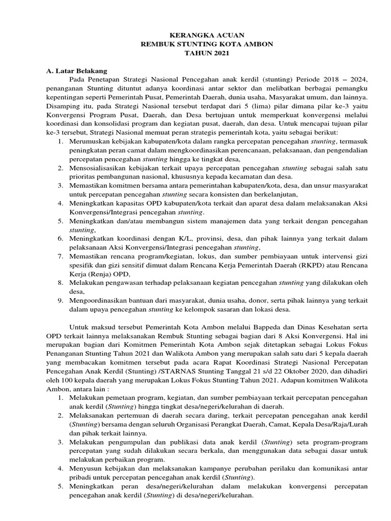 KAK Rembuk Terbaru | PDF