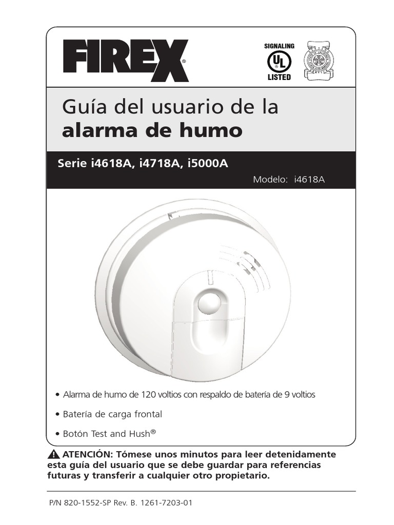 MANUAL DE SENSOR DE HUMO-Firex-Kidde-4618-SPA | PDF | Sótano | Diodo ...