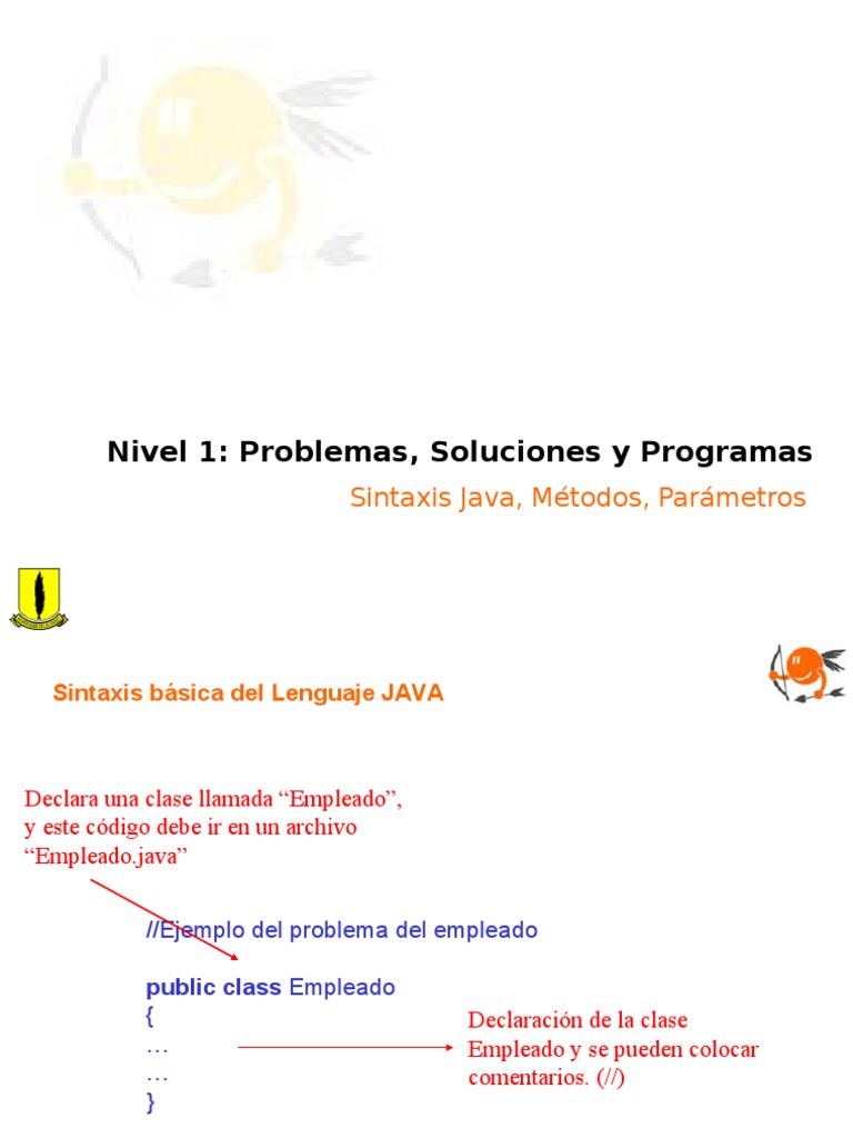 Sintaxis y Métodos en Java | PDF | Objeto (informática) | Java ...