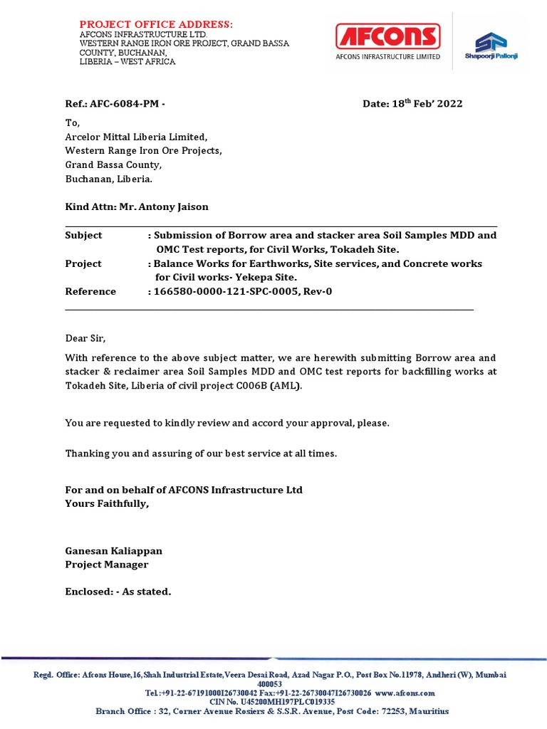 Soil Sample Submission for Approval | PDF