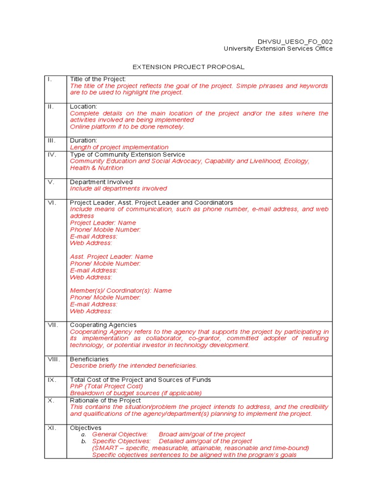 Project-Proposal-guide-format-5 2 | PDF | Project Management | Marketing