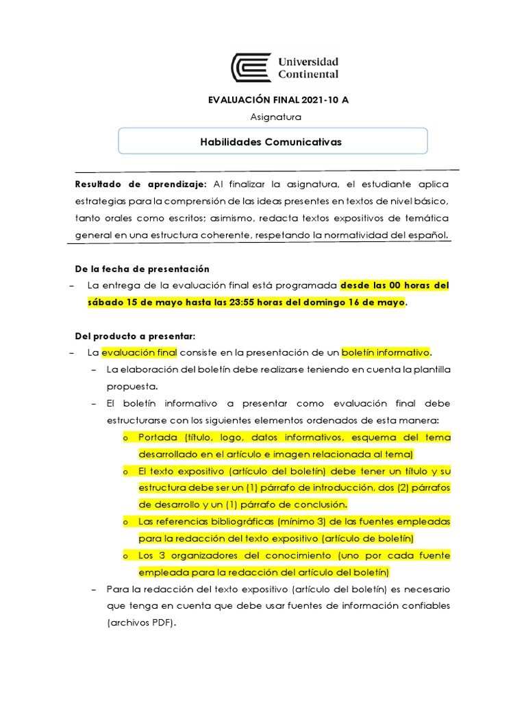 Consigna de Evaluación Final 2021 10 A | PDF | Color | Evaluación