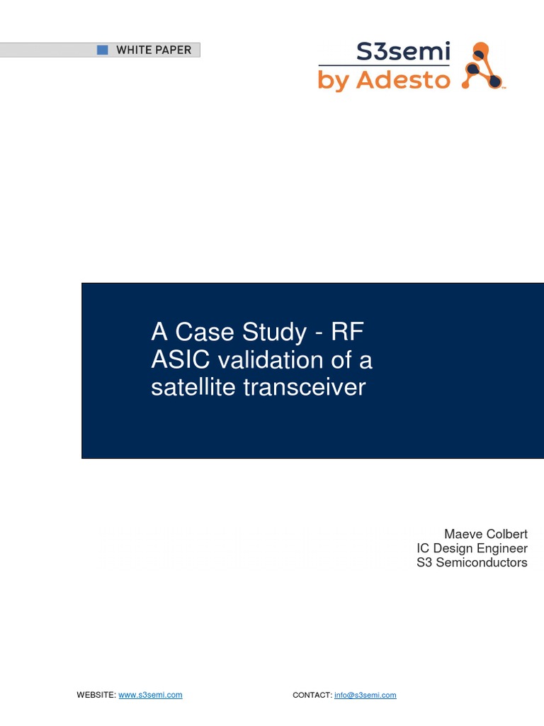 RF ASIC Validation for Satellite Transceiver | PDF | Mixed Signal ...