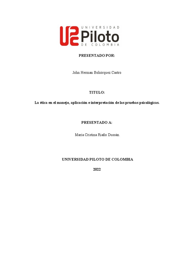 Ensayo Sobre La Etica en El Manejo, Aplicación e Interpretación de Las ... Ensayo Sobre La Etica en El Manejo, Aplicación e Interpretación de Las ...