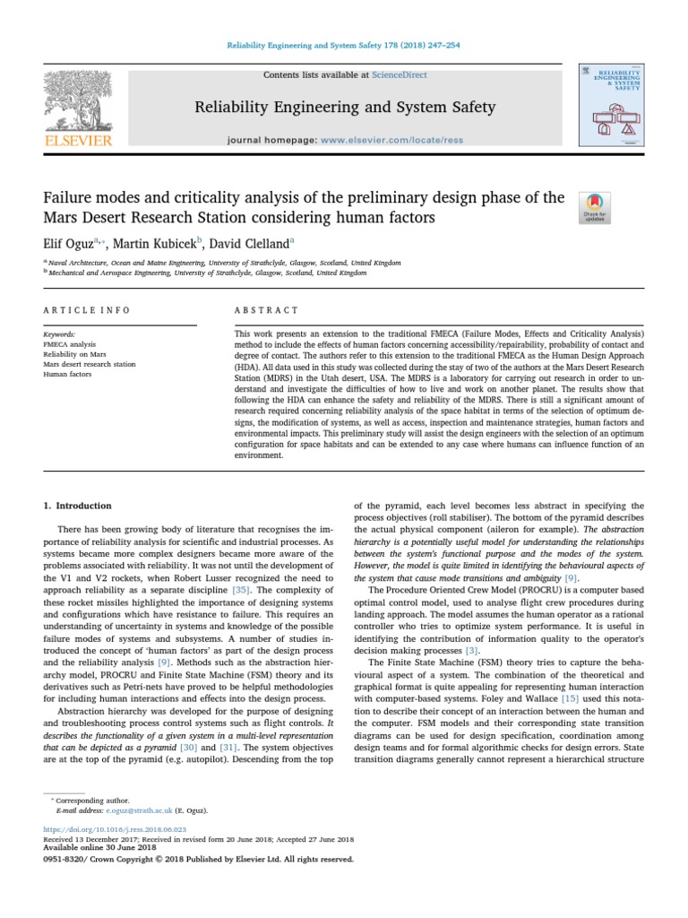 Reliability Engineering and System Safety: Sciencedirect | PDF ...