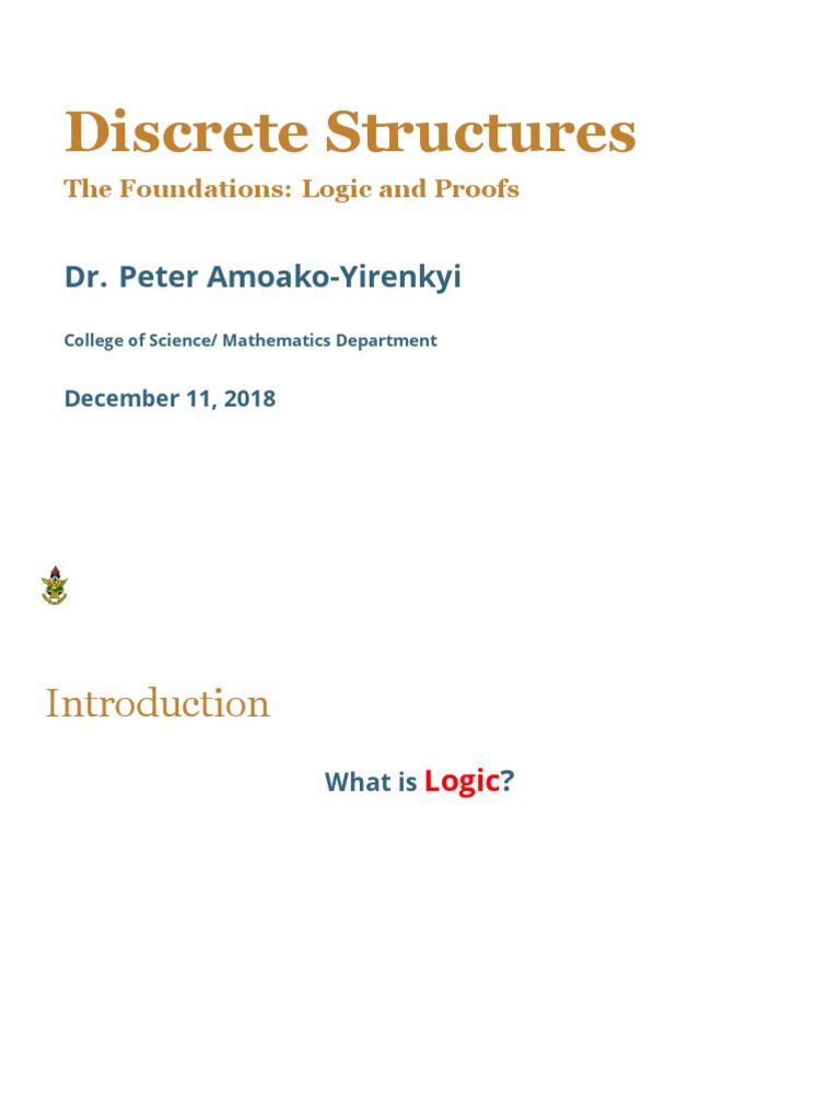 Logic and Proofs | PDF | Mathematical Proof | Argument