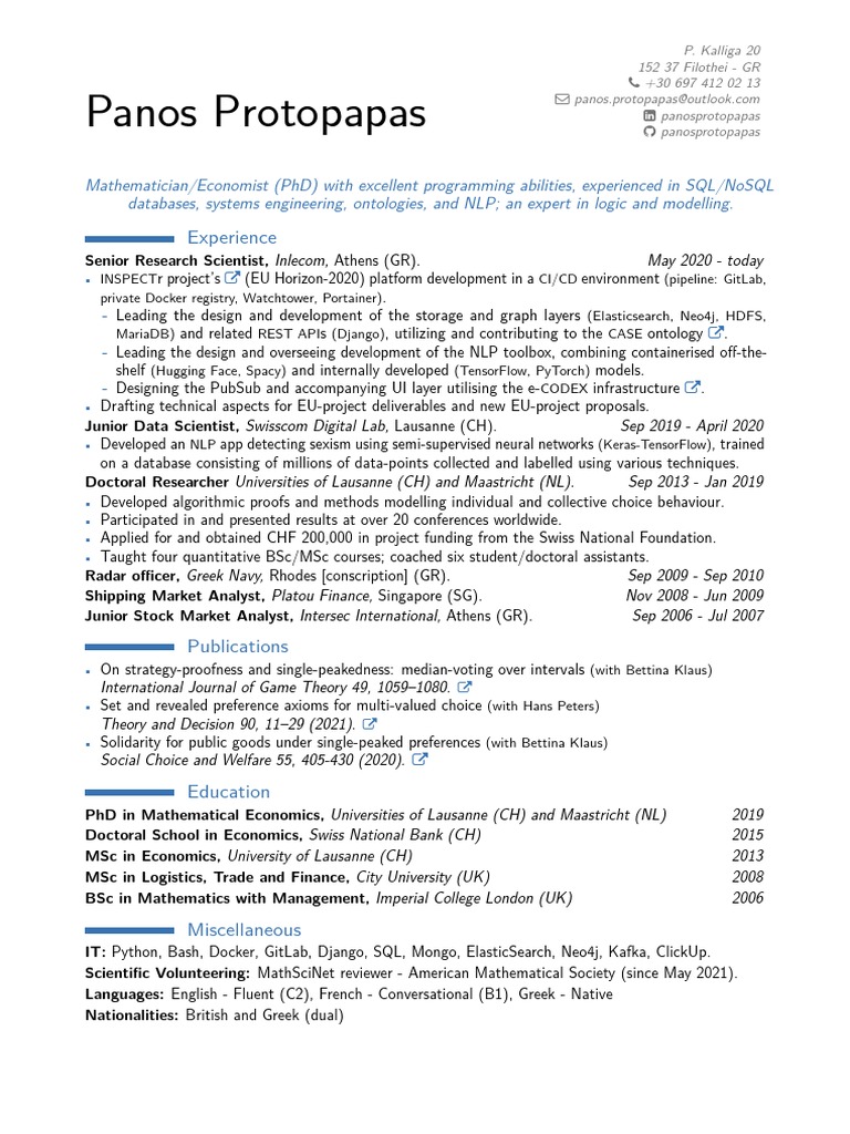 Expert Mathematician & Economist | PDF | Computing | Science