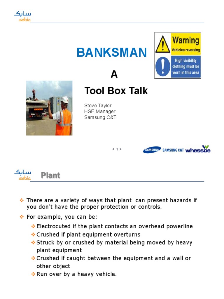 Safety Banksman | PDF | Vehicles | Safety