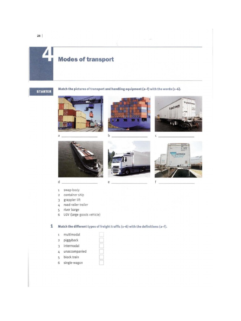 Modes of Transport | PDF