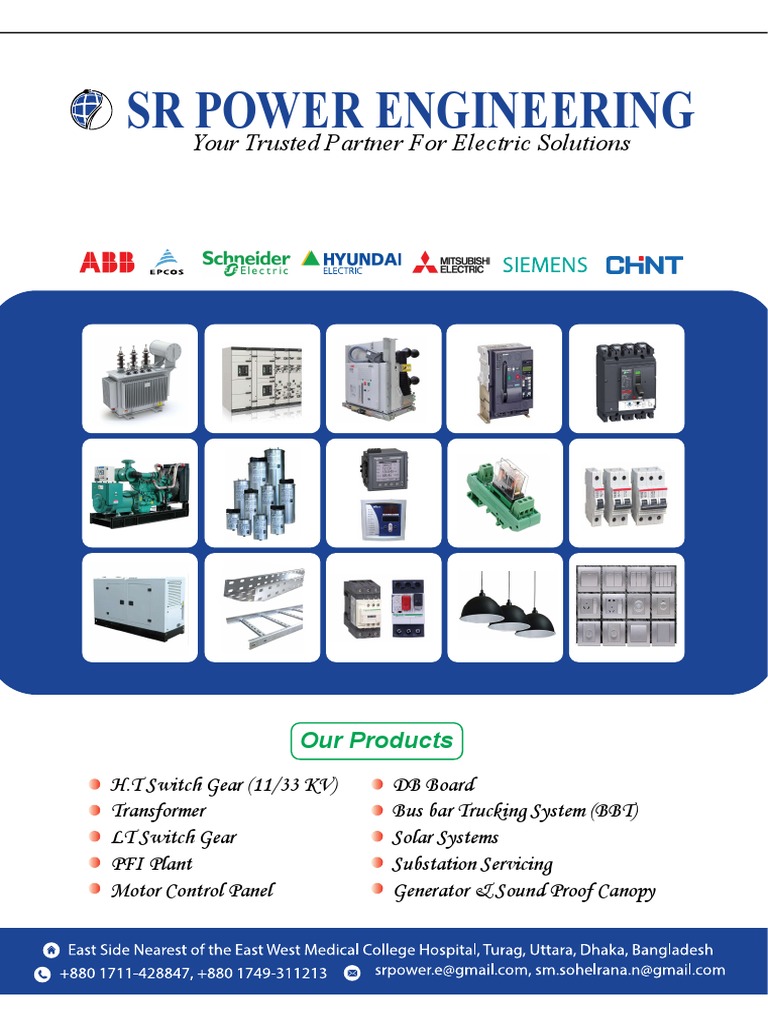 Company Profile of SR POWER ENGINEERING | PDF | Fuse (Electrical) | Relay